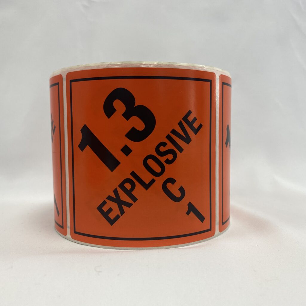 Class 1.3C Explosives Label - Dangerous Goods Compliance