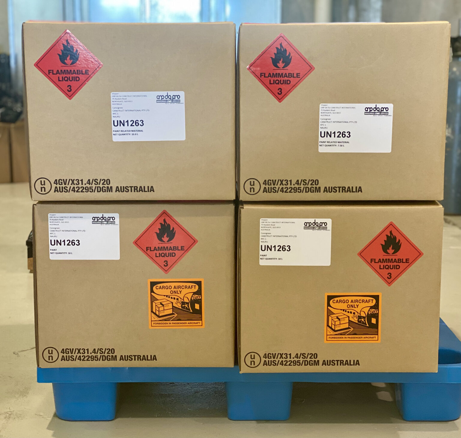 Dangerous Goods Packing & Documentation in Brisbane