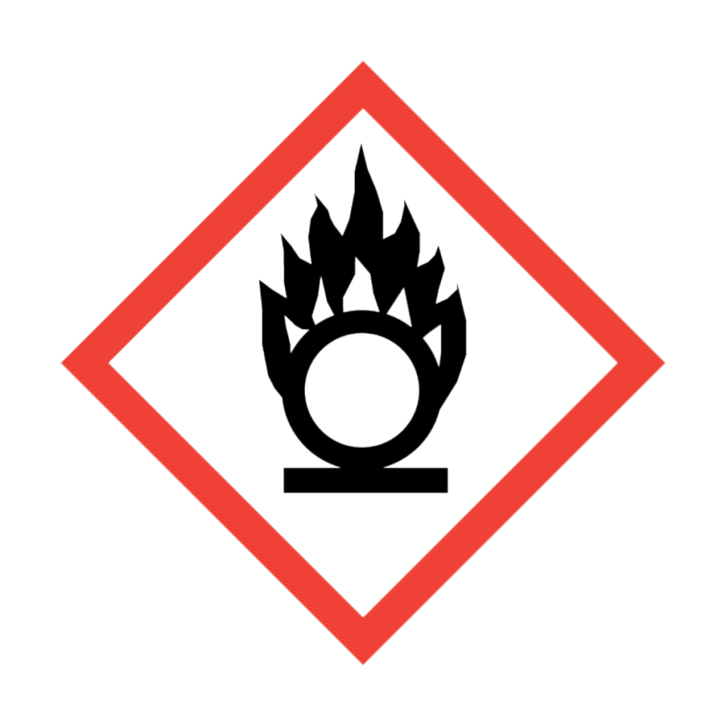 GHS Label Flame over Circle